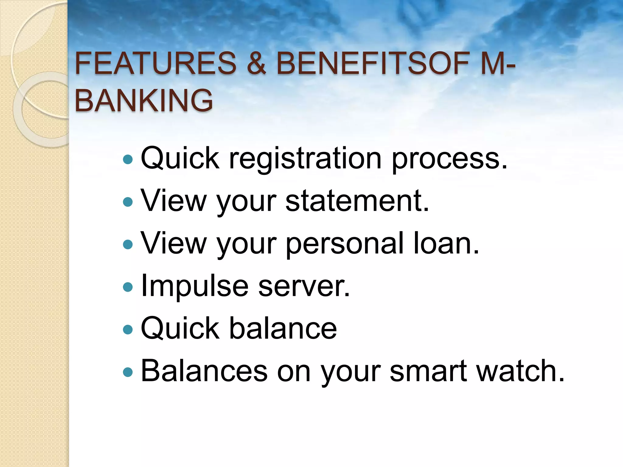 Mobile banking | PPTX