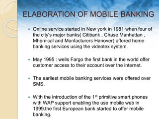 Mobile banking | PPTX