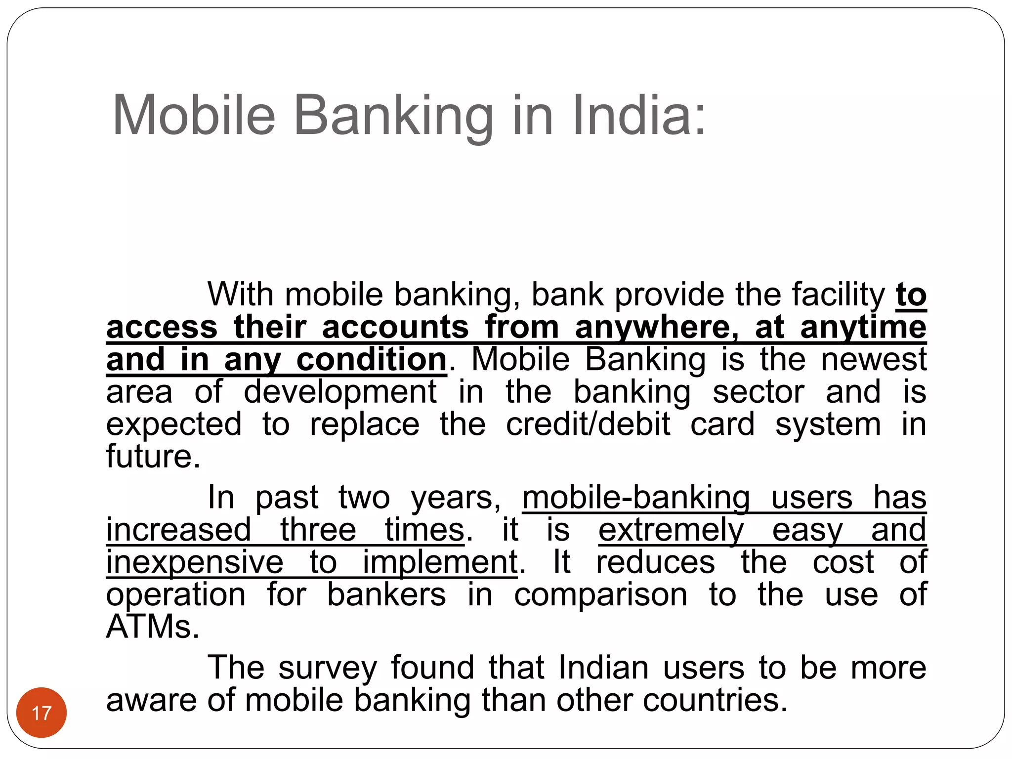 Mobile banking | PPTX