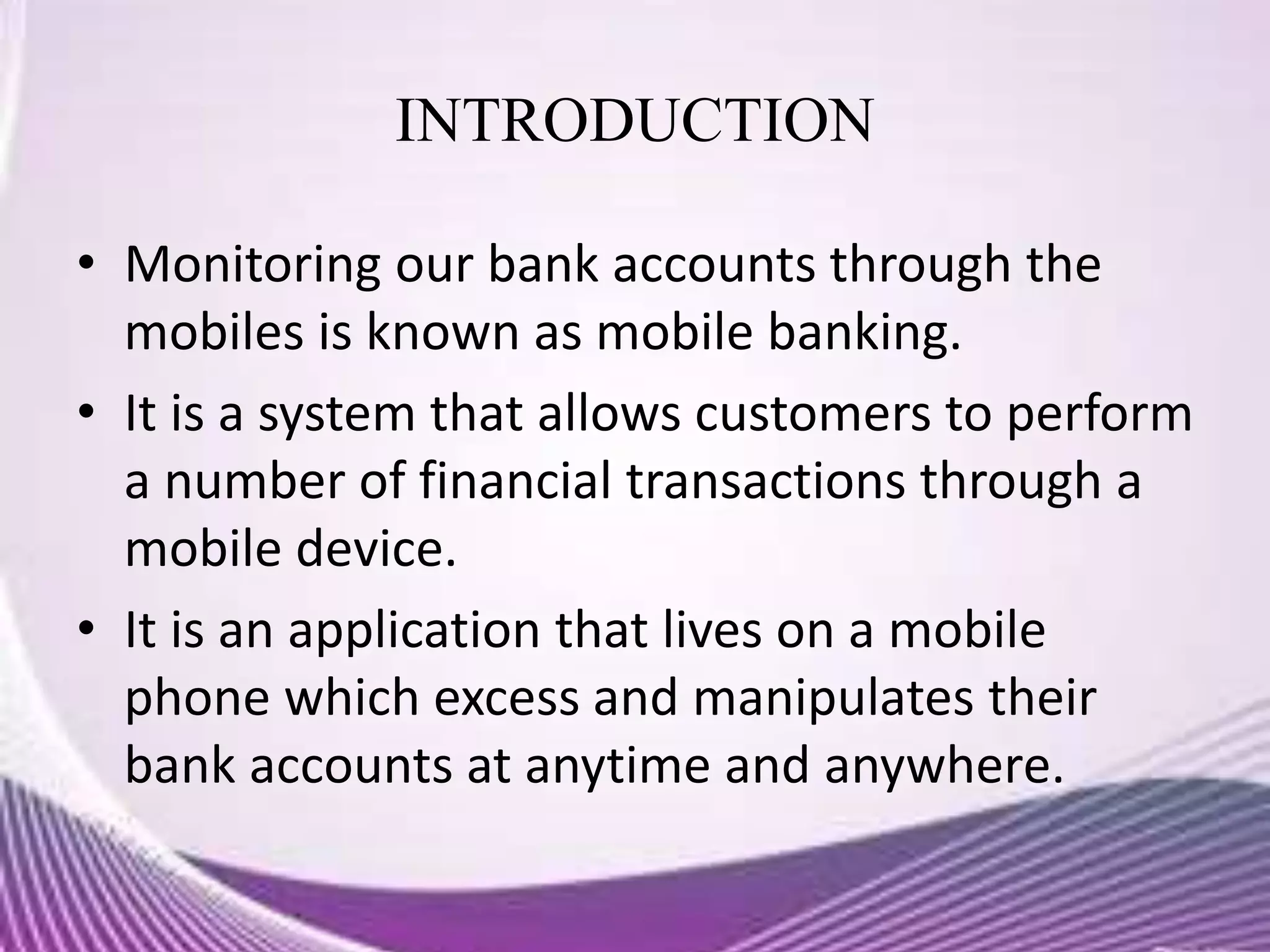 Mobile banking | PPTX