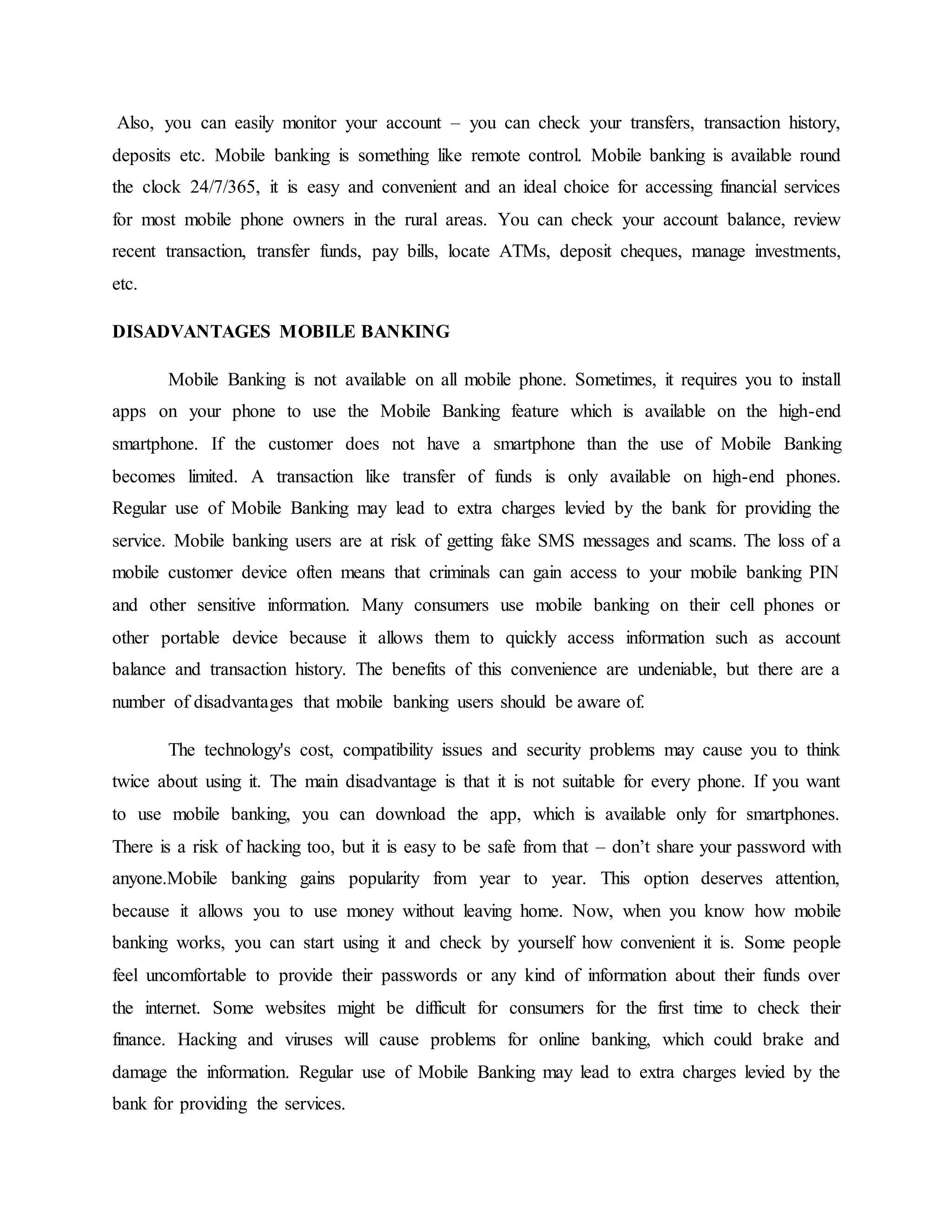 Mobile banking | PDF