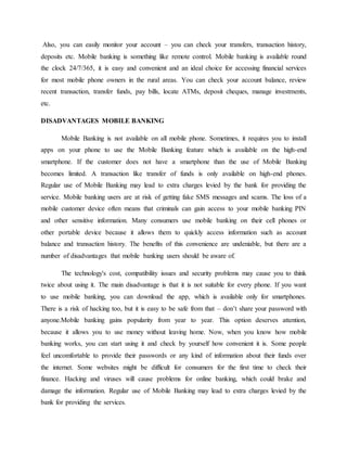 Mobile banking | DOCX