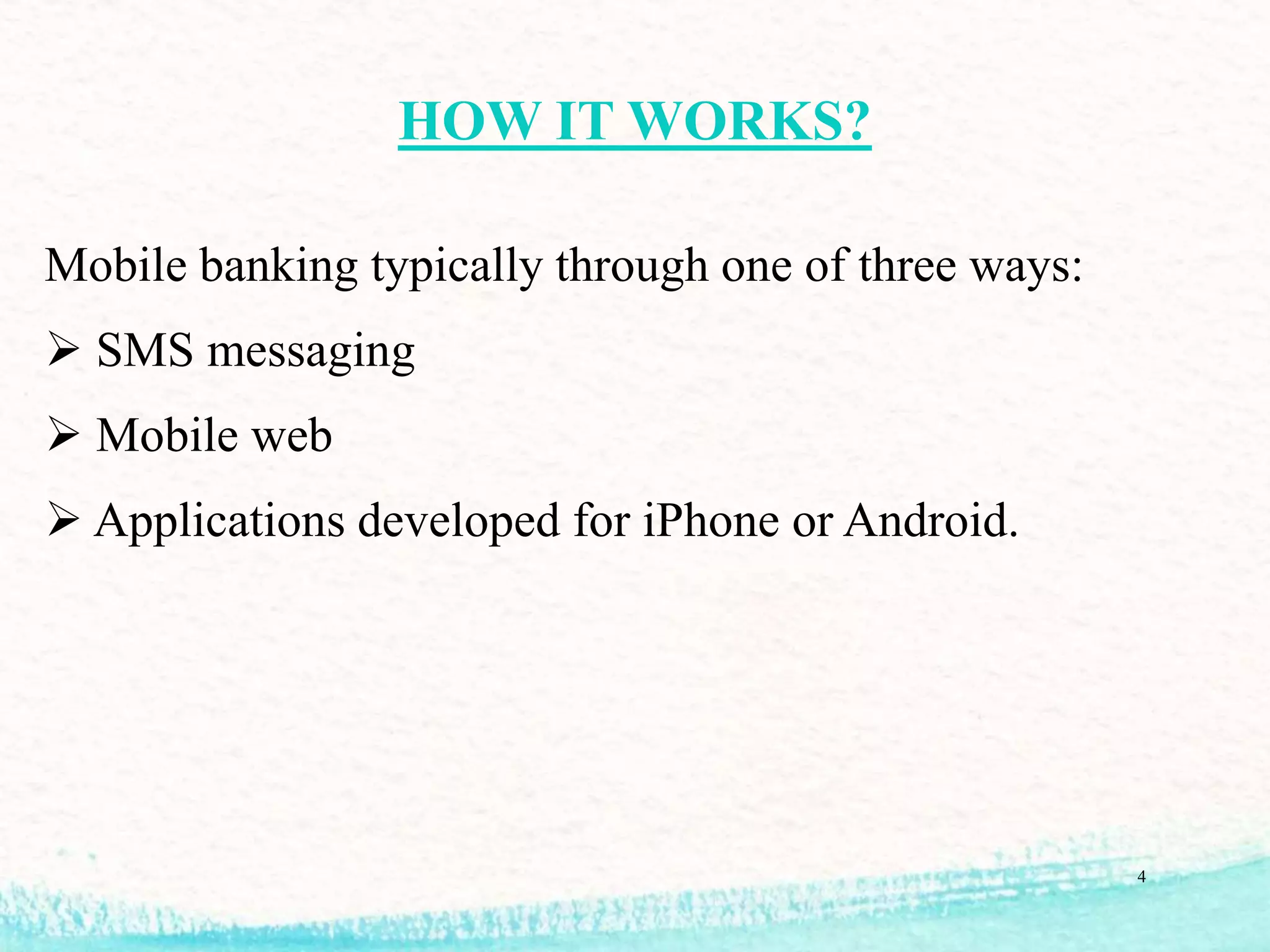 Mobile banking | PPTX