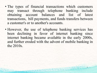 Mobile banking | PPTX