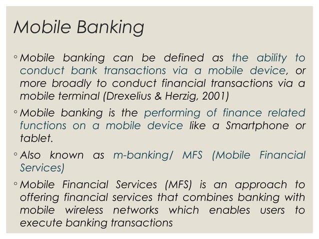 Mobile banking adoption | PPT