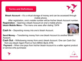 Mobile banking of bkash in Bangladesh | PPT