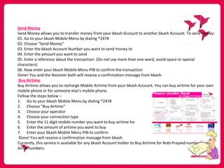 Mobile banking of bkash in Bangladesh | PPT