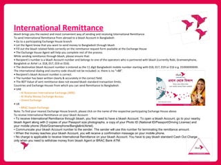 Mobile banking of bkash in Bangladesh | PPT