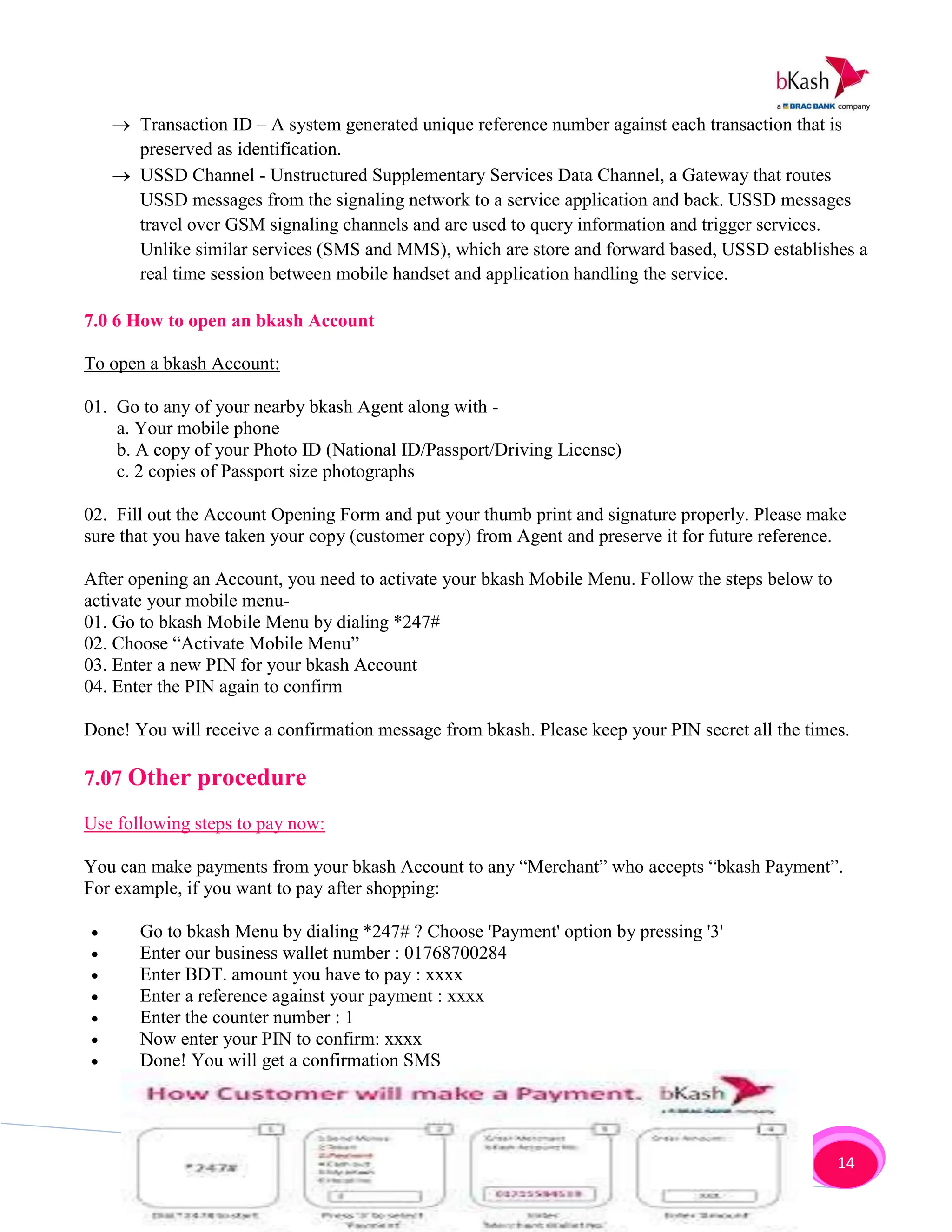 Mobile banking of bkash in Bangladesh.doc