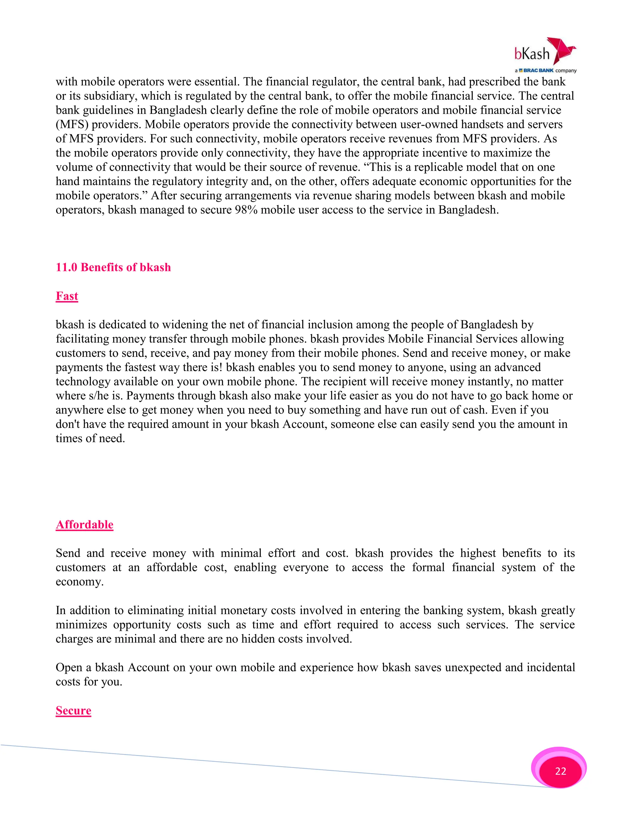 Mobile banking of bkash in Bangladesh.doc