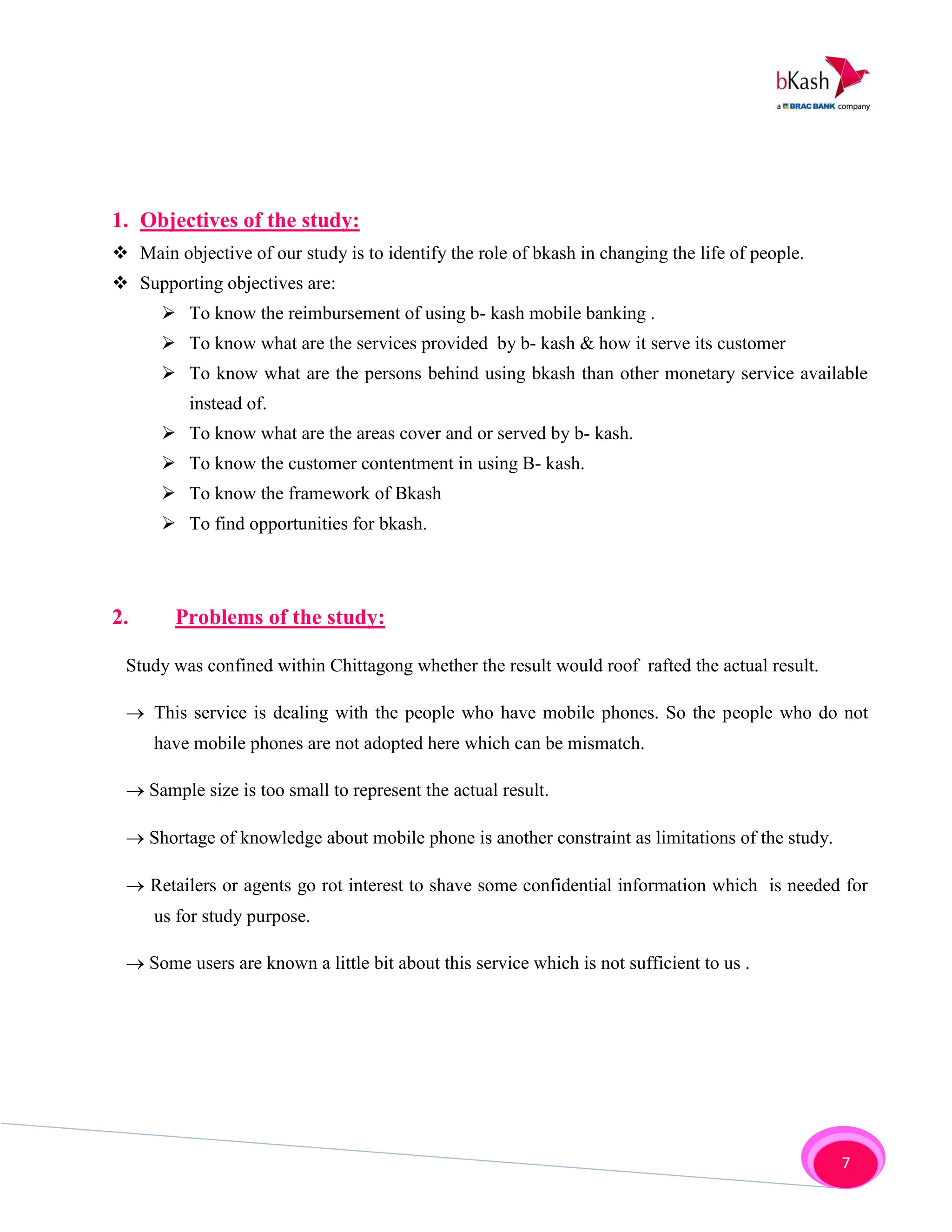 Mobile banking of bkash in Bangladesh.doc