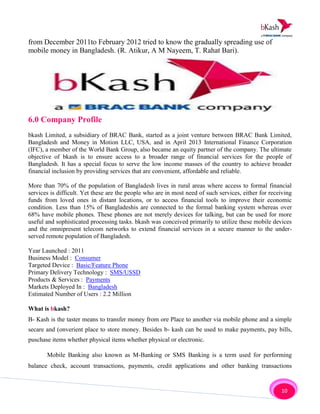 Mobile banking of bkash in Bangladesh.doc