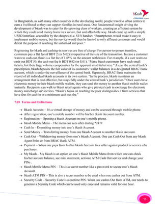 Mobile banking of bkash in Bangladesh.doc