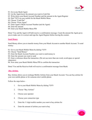 Mobile banking of bkash in Bangladesh.doc