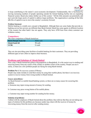 Mobile banking of bkash in Bangladesh.doc
