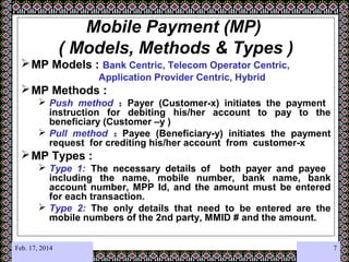 Mobile banking & payment | PPT | Phone Services | Home Utilities