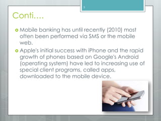 Mobile banking project | PPT