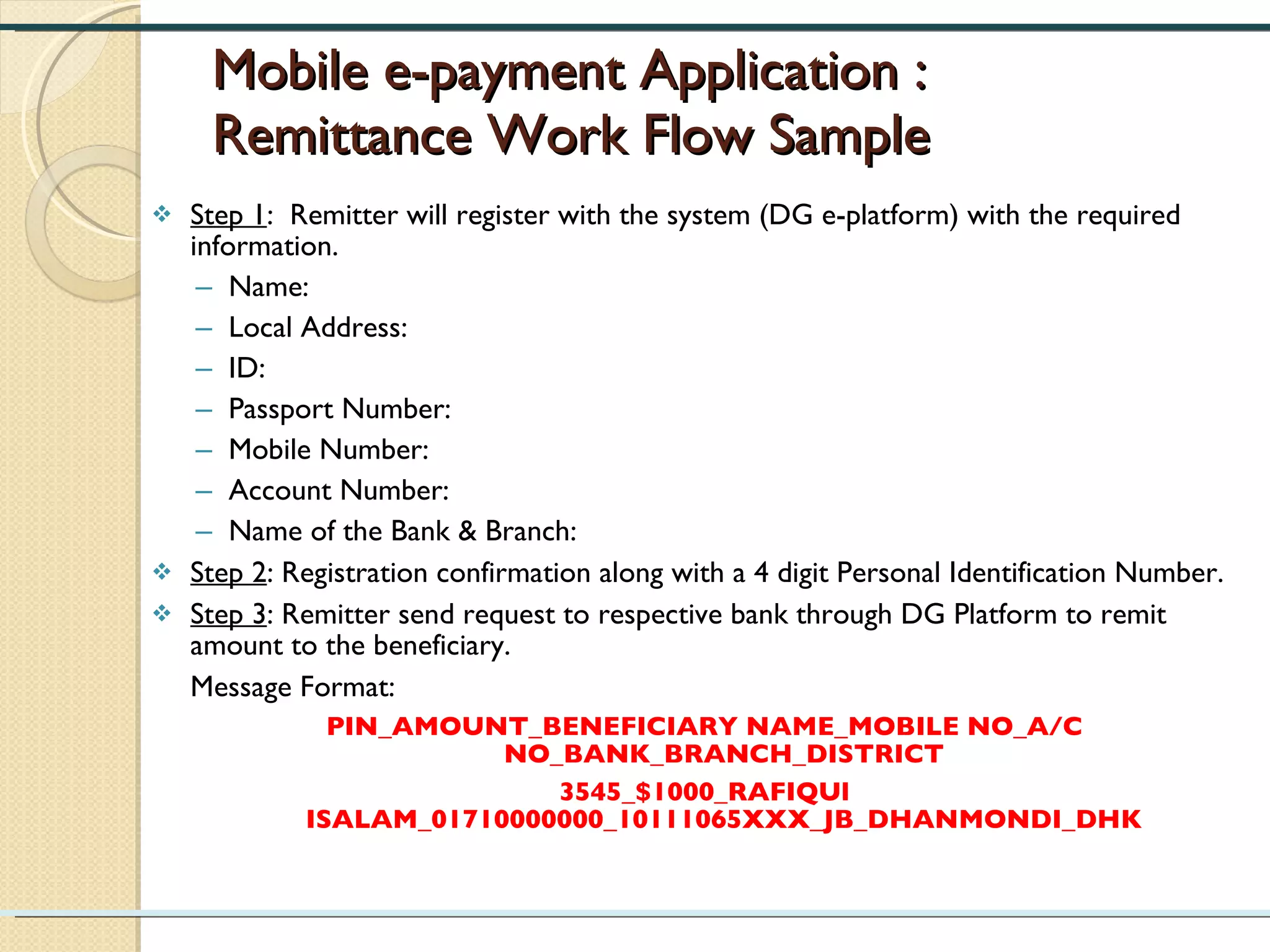 Mobile Banking & Remittance Services | PPT