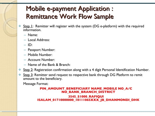 Mobile Banking & Remittance Services | PPT