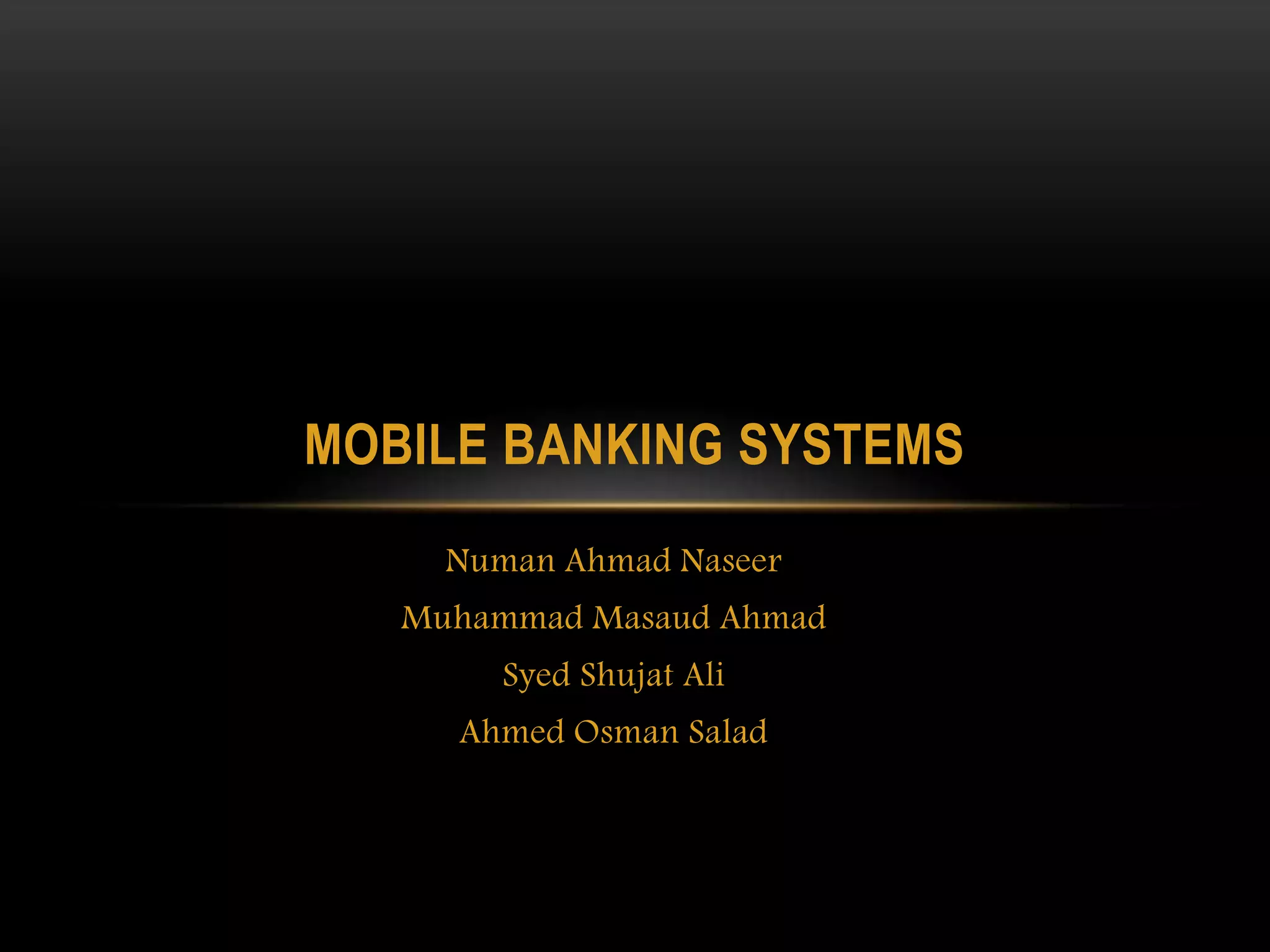 Future of Mobile Banking System | PPTX
