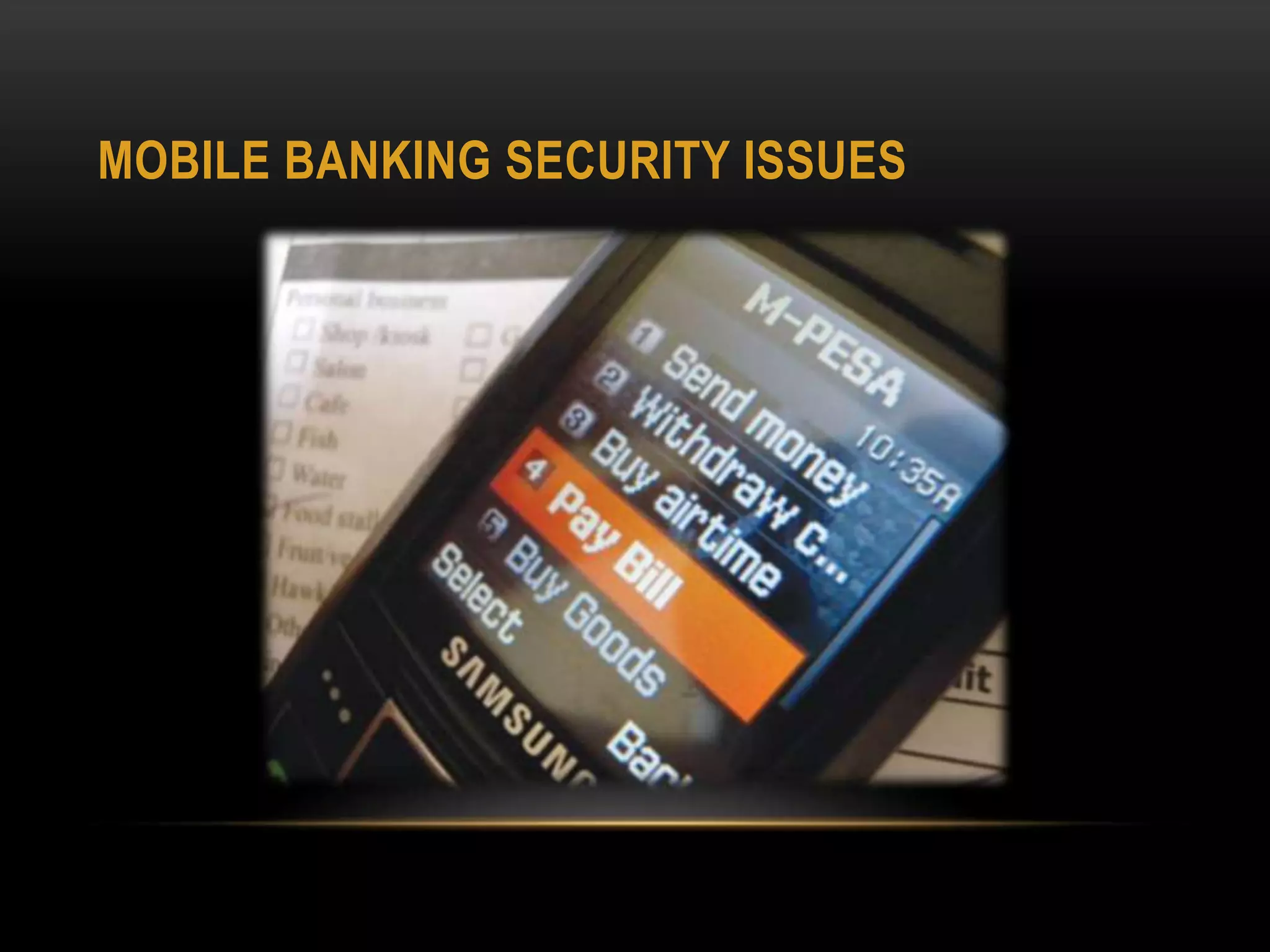 Future of Mobile Banking System | PPTX