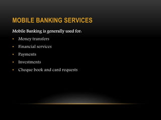 Future of Mobile Banking System | PPTX