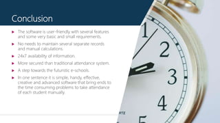 Mobile based attandance system | PPTX