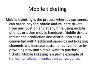 Mobile Based Ticketing A | PPT
