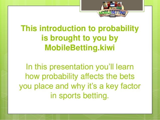 Sportsbetting tips-understanding probability