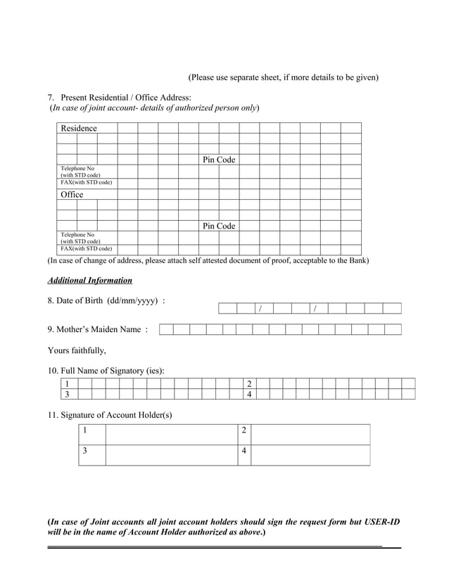 Mobilebkgform pnb1167 | DOC | Credit Cards | Personal Debt