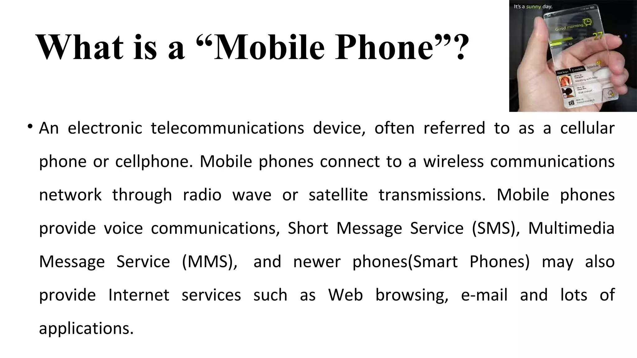 Mobile Boon & Bane | PPT