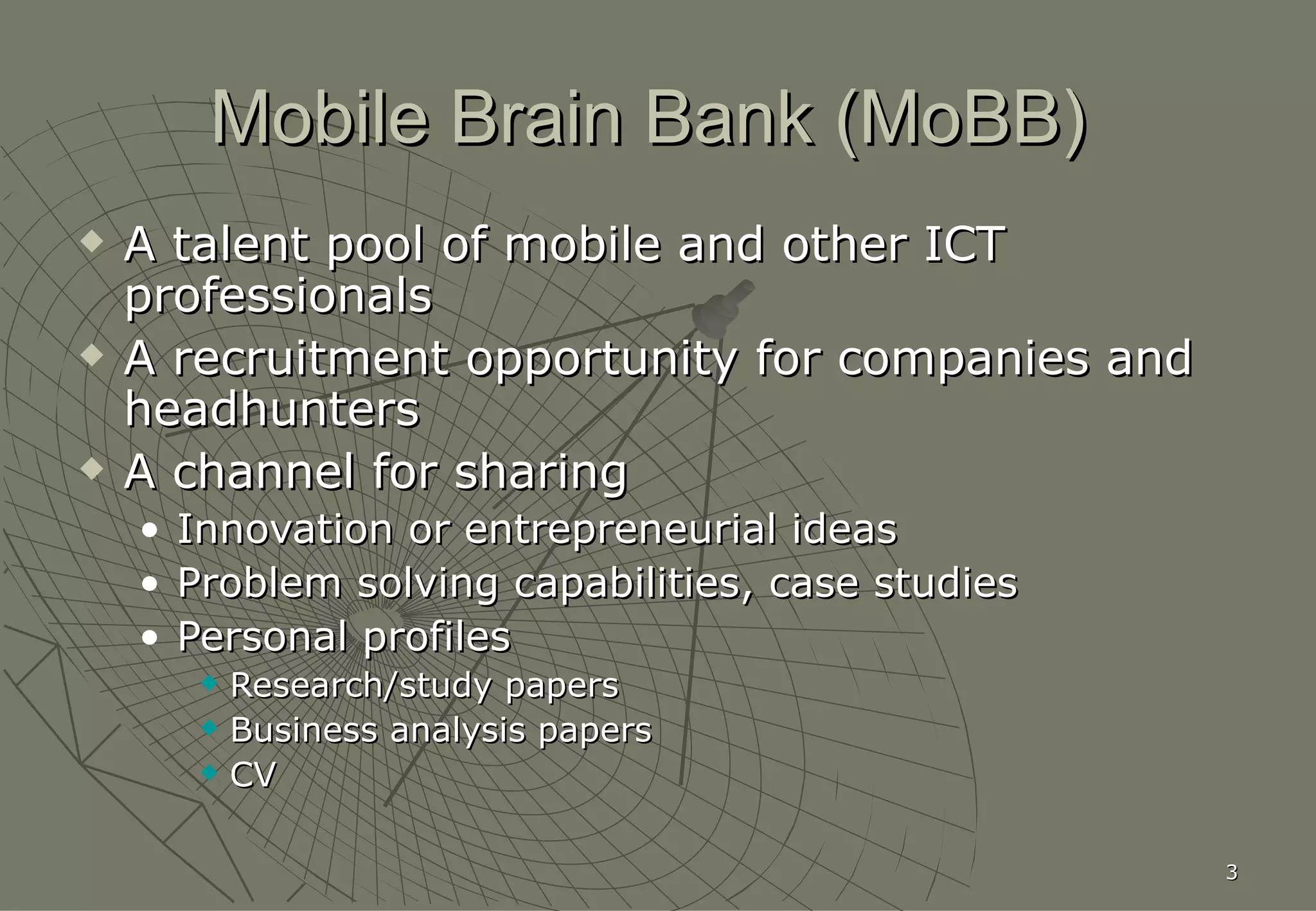 Mobile Brain Bank | PPT