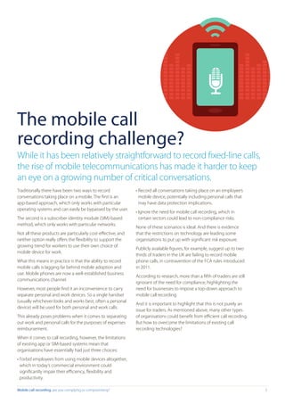 smart guide to compliant call recording | PDF