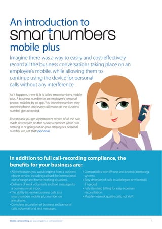 smart guide to compliant call recording | PDF