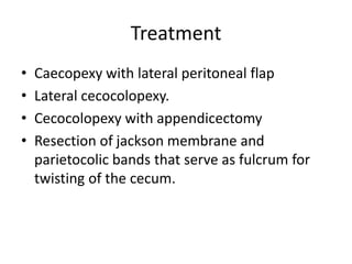 Mobile cecum syndrome | PPTX