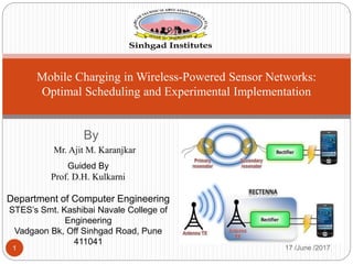 Mobile Charging in Wireless-Powered Sensor Networks: | PPT
