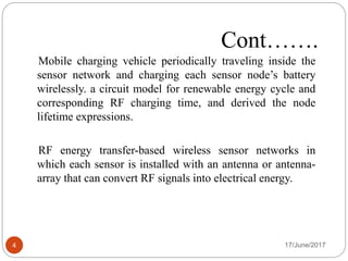 Mobile Charging in Wireless-Powered Sensor Networks: | PPT