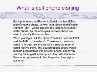 Mobile cloning | PPT