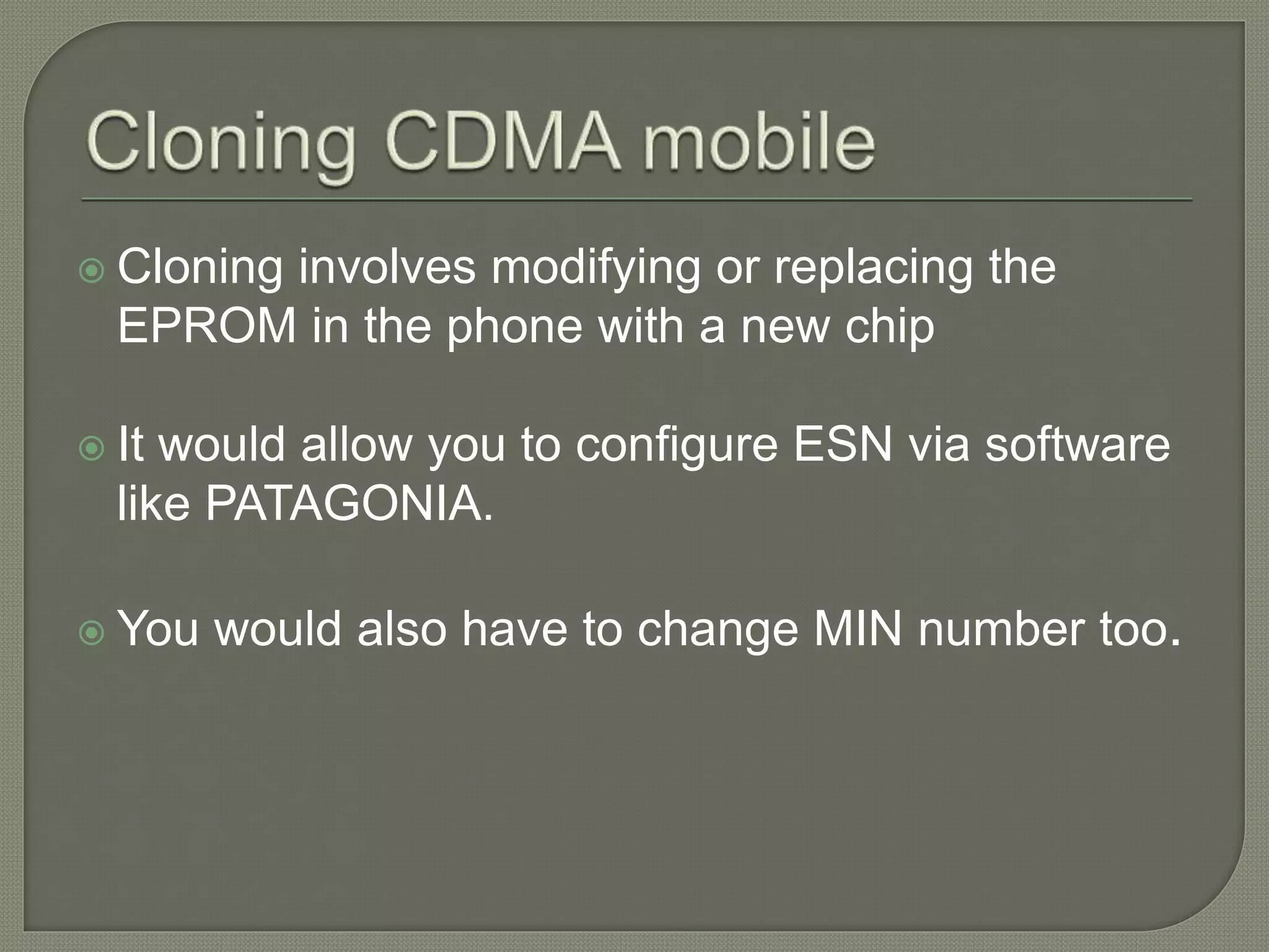 Mobile cloning modified with images and bettermented | PPTX