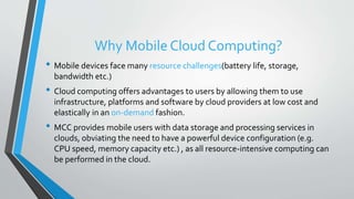 Mobile cloud Computing | PPTX