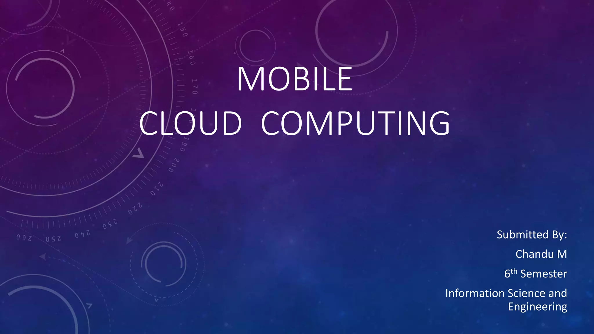 Mobile cloud computing | PPTX