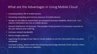 Mobile cloud computing | PPTX