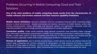 Mobile cloud computing | PPTX
