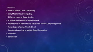 Mobile cloud computing | PPTX