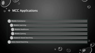 Mobile cloud computing | PPTX