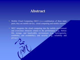 MOBILE CLOUD COMPUTING fundamental and basic | PPTX