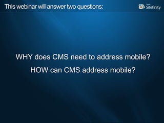 Mobile CMS Has Arrived! | PPT