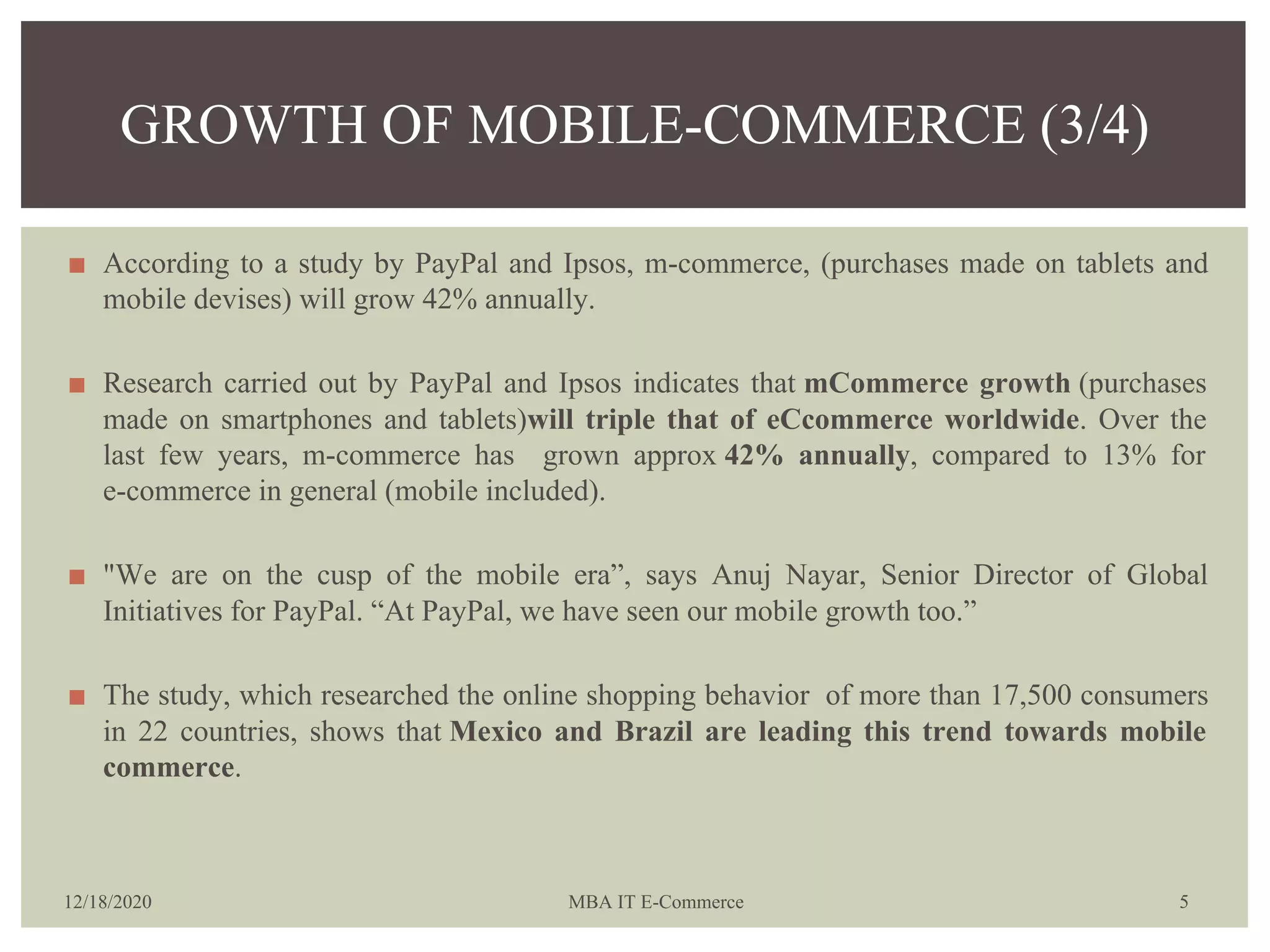 Mobile commerce | PPT