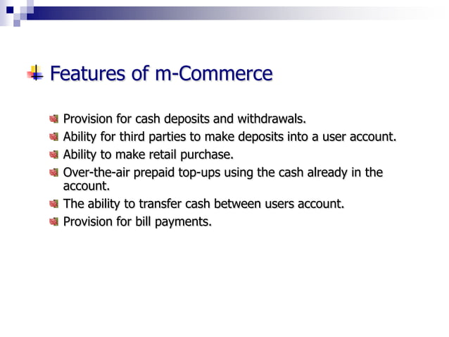 Mobile commerce ppt | PPTX