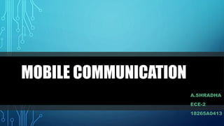 Mobile Communication final 4-2- Copy.pptx | Smartphones | Consumer ...